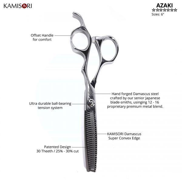 Kamisori Azaki Premium Texturising Scissors for Masterful Texture ...